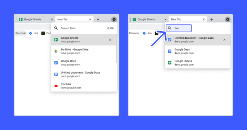 How to search tabs in chrome | Partizion