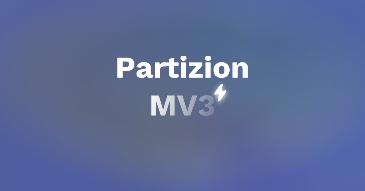 Chrome MV3 extension | Partizion Changelog