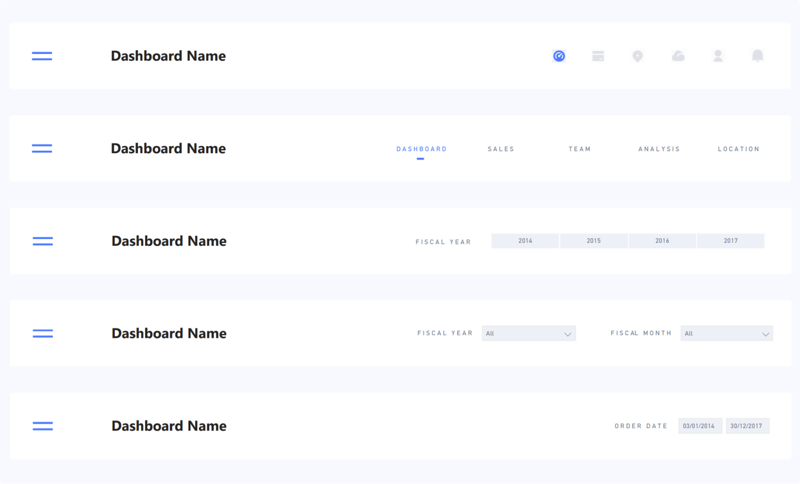 Download Power BI Navigation Bars from Numerro