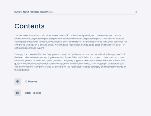 Download Paginated Report Templates for Power BI