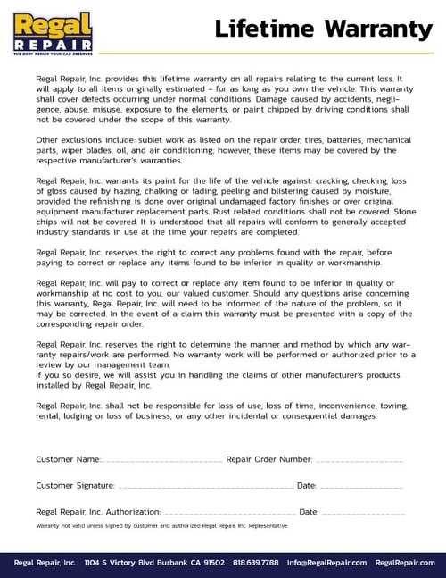 Forms | Regal Repair