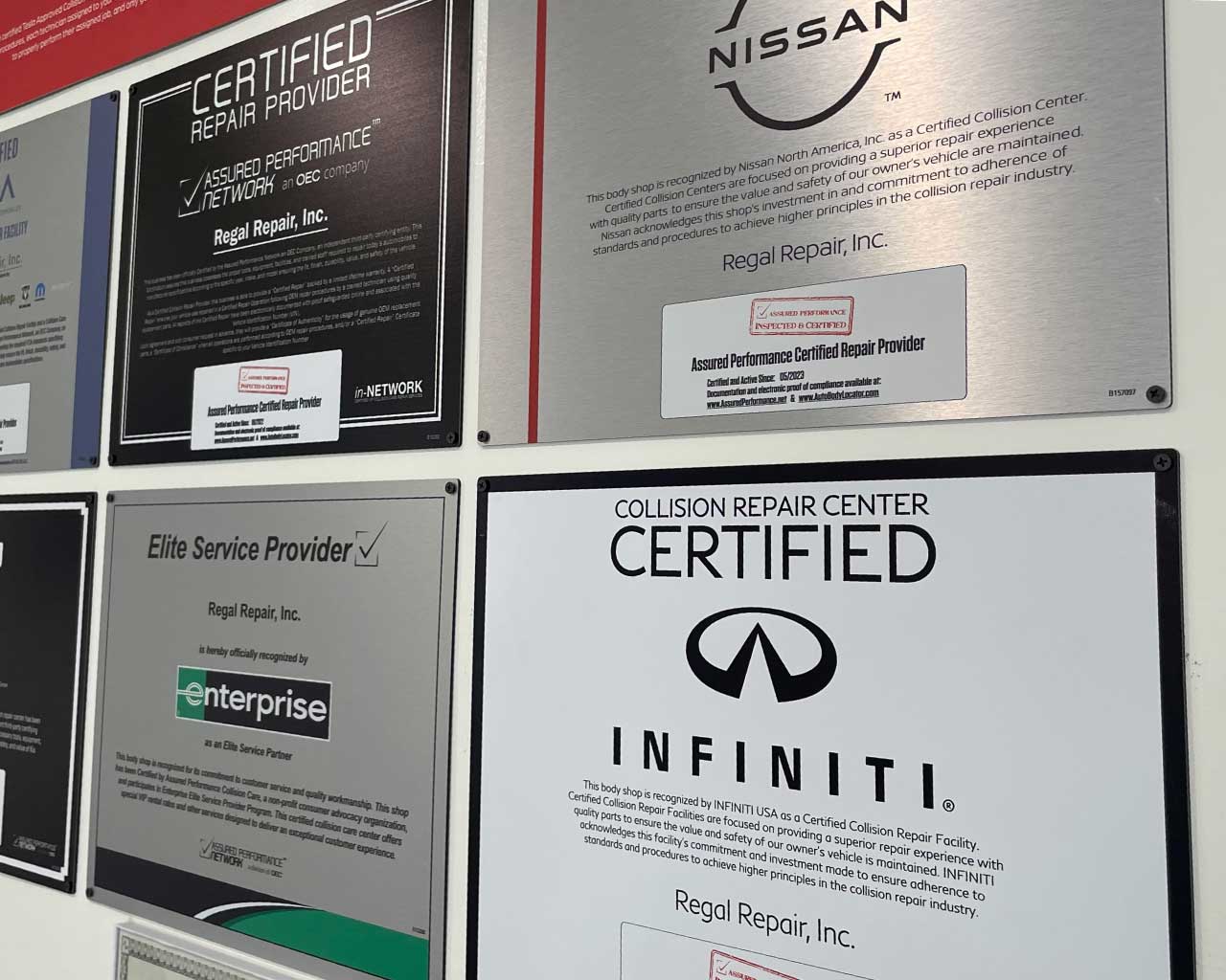 Certifications: Your Assurance of Quality and Expertise | Regal Repair