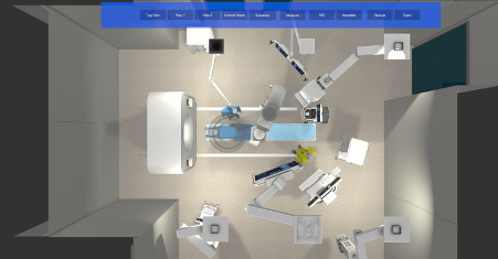 Optimising a surgical room layout with virtual reality