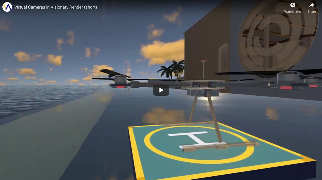Virtual Cameras in Visionary Render (demo) | Video | Virtalis
