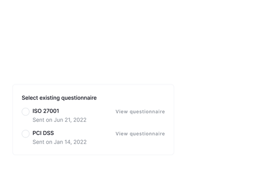 Security Questionnaires