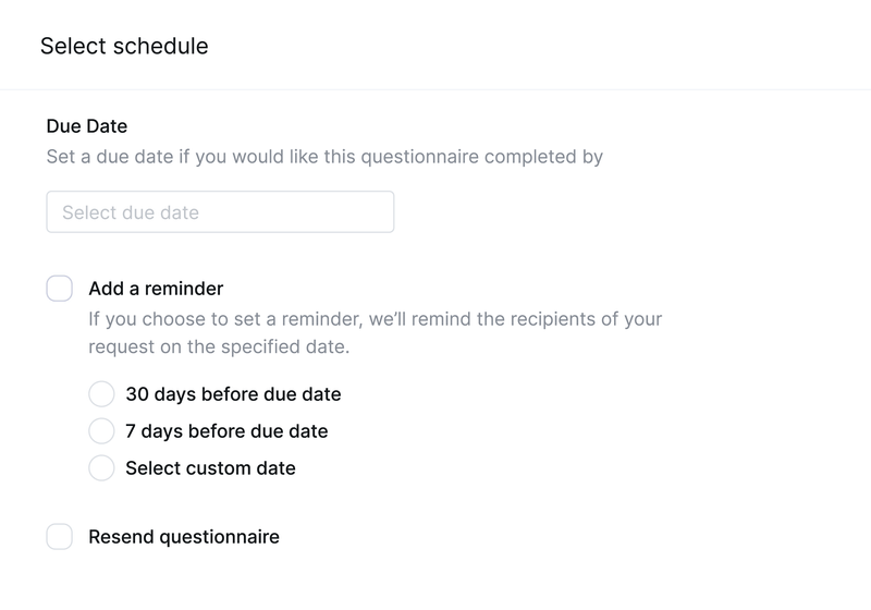 Security Questionnaires