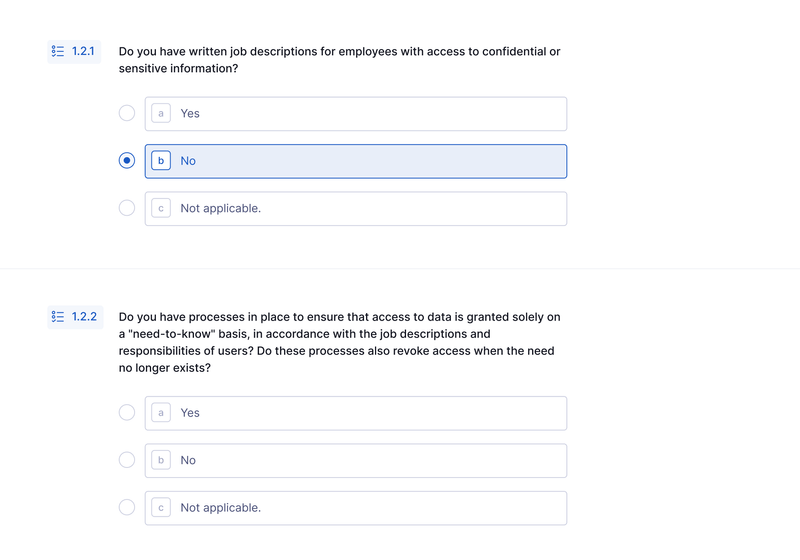 Security Questionnaires Security Questionnaires