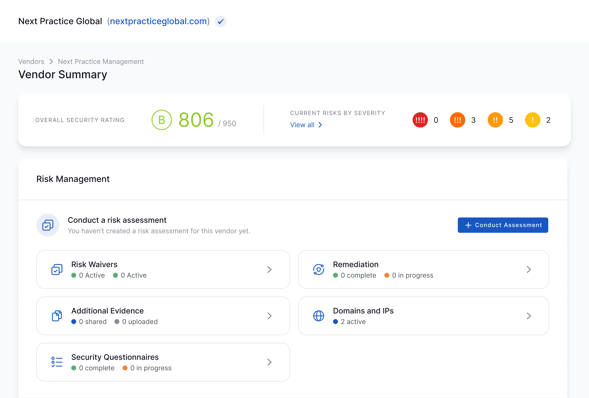 Vendor Risk Assessments