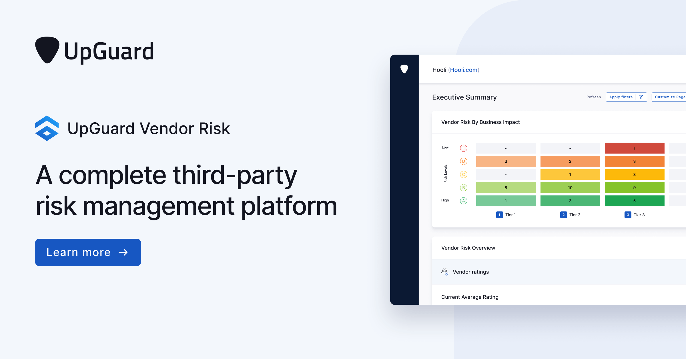 UpGuard Vendor Risk: Third-party Risk Management Software | Overview