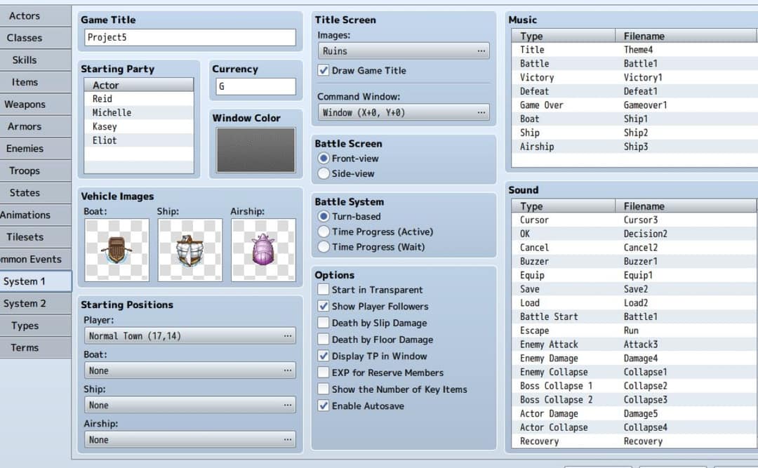 Make Your Own Game with RPG Maker