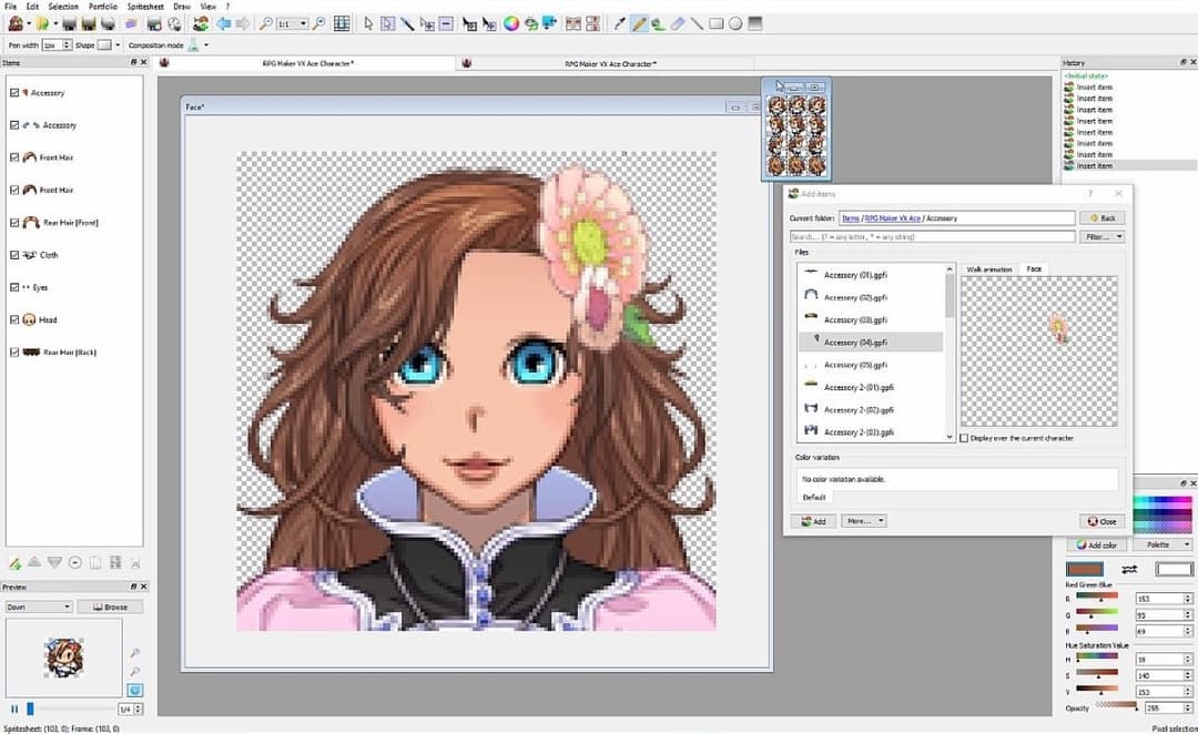 Game Character Hub: Portfolio Edition | RPG Maker | Create Your Own Game!