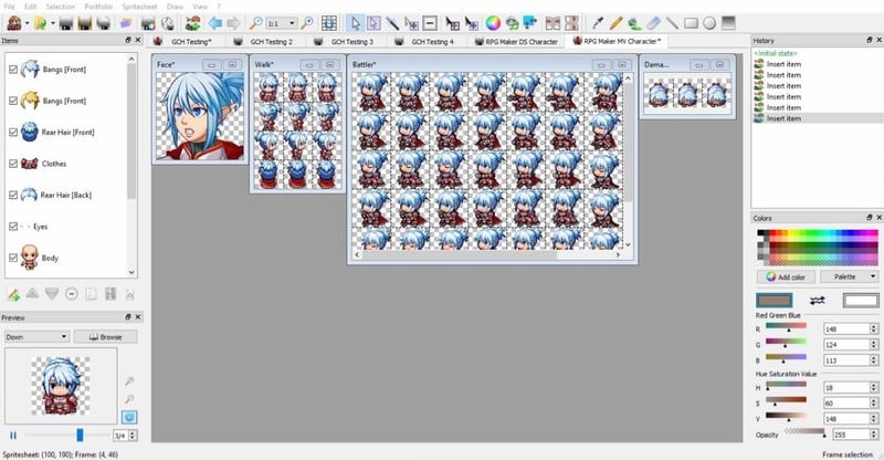 Game Character Hub: Portfolio Edition | RPG Maker | Create Your Own Game!