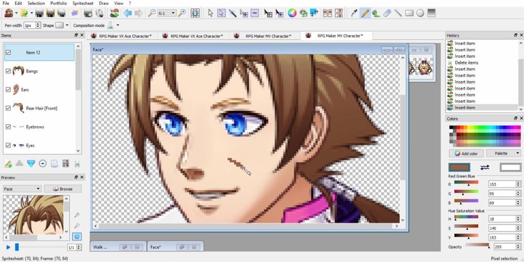 Game Character Hub: Portfolio Edition | RPG Maker | Create Your Own Game!