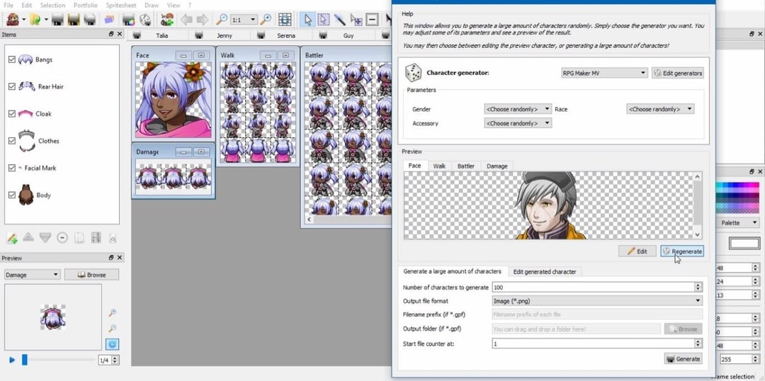 Game Character Hub: Portfolio Edition | RPG Maker | Create Your Own Game!