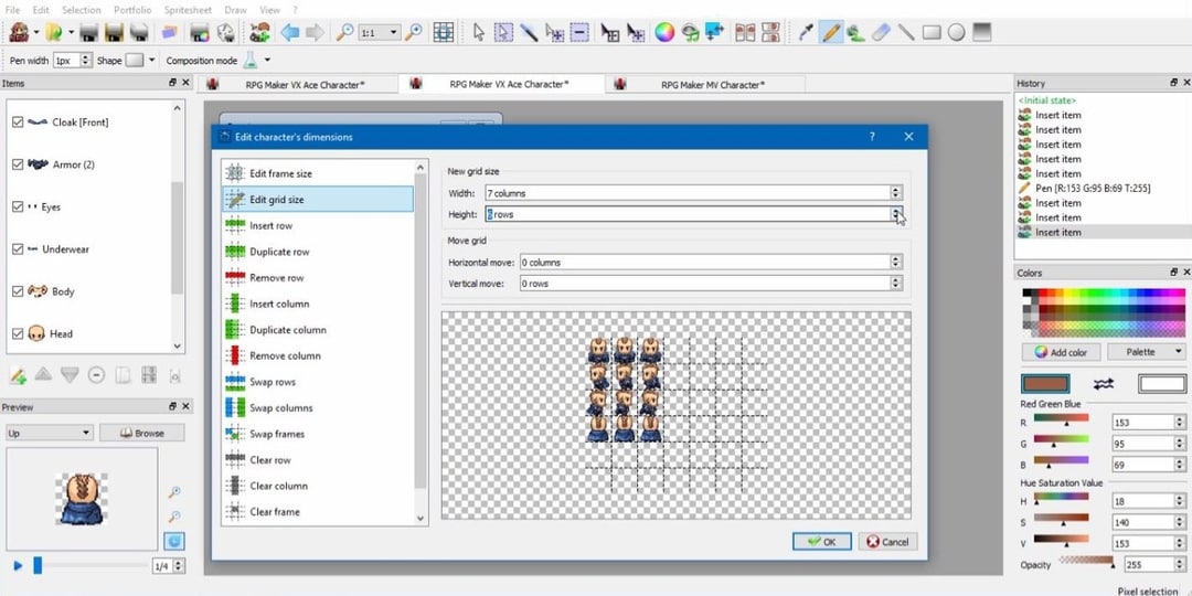 Game Character Hub: Portfolio Edition | RPG Maker | Create Your Own Game!