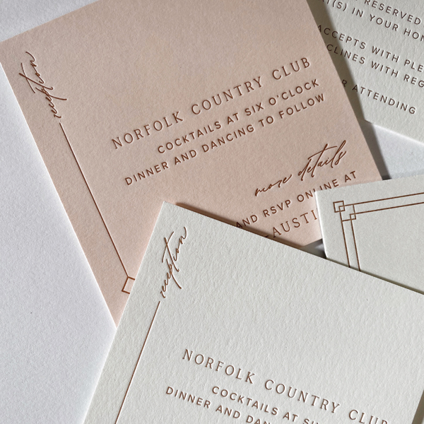 Public Print - Letterpress, Foil Stamping and Wedding Invitations
