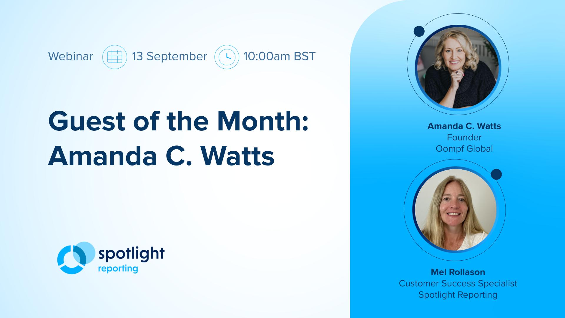 Guest of the Month: Amanda C. Watts