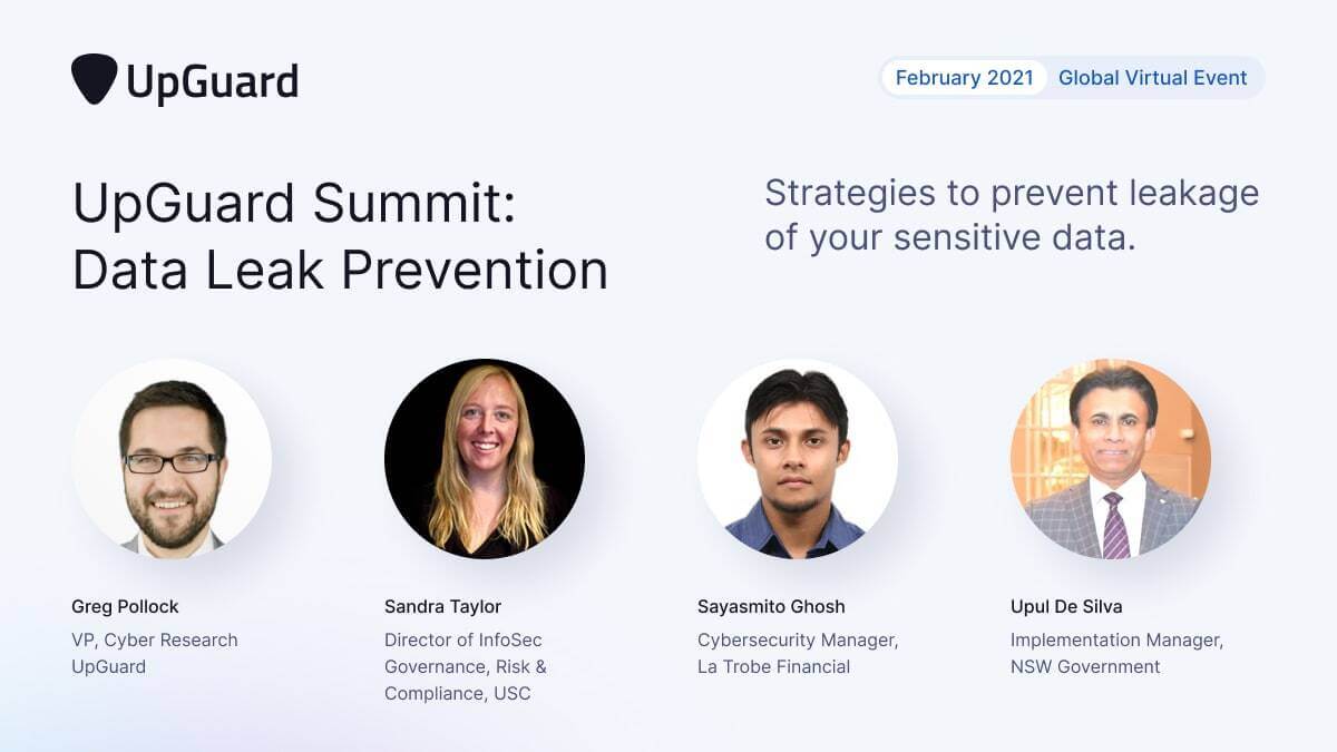 Join Top Cybersecurity Industry Leaders at UpGuard Summit 2021 | UpGuard