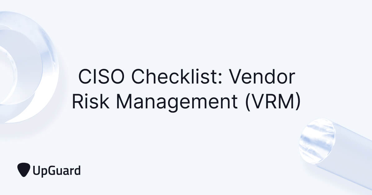 Vendor Risk Assessment Questionnaire Template | UpGuard
