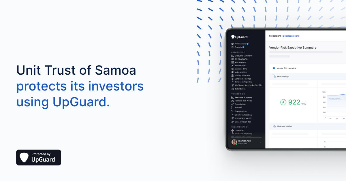 Unit Trust of Samoa protects its investors using UpGuard | UpGuard