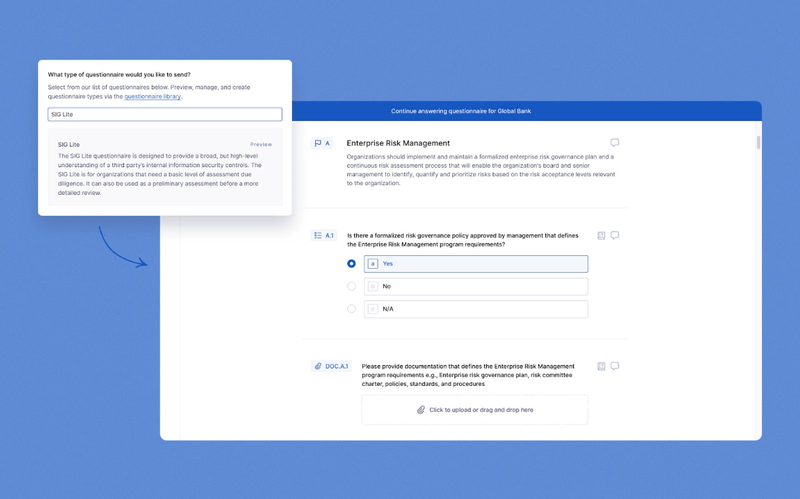 New SIG Lite questionnaire, plus big improvements to risk assessments ...