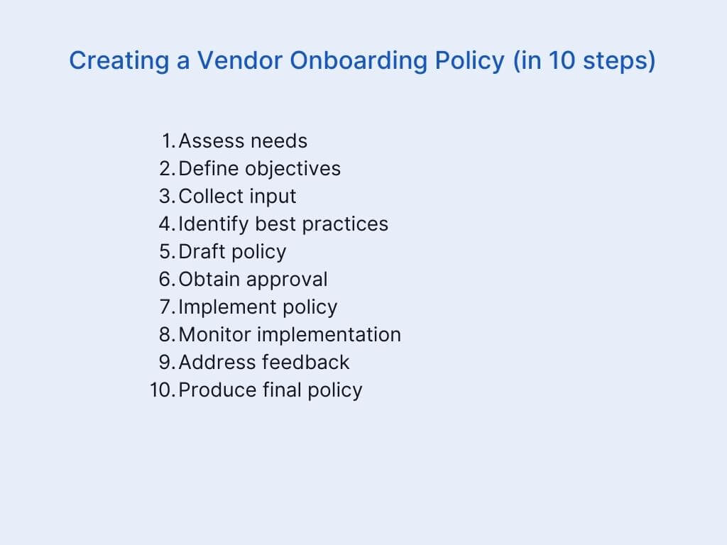 How to Create an Effective Vendor Onboarding Policy | UpGuard