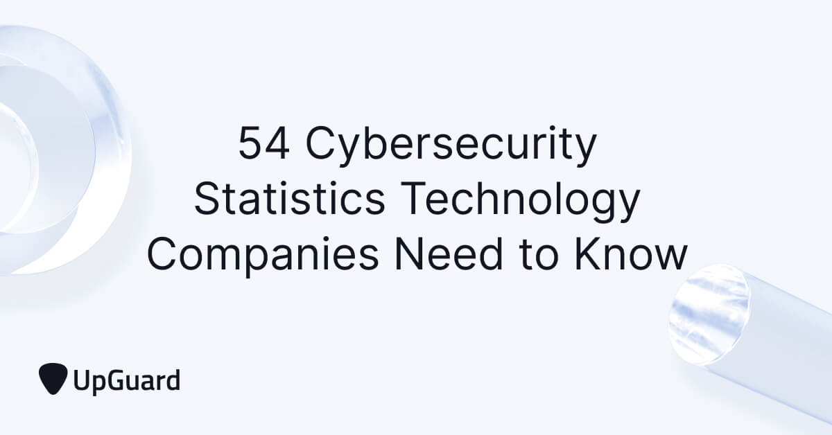 54 Cybersecurity Statistics Technology Companies Need To Know | UpGuard