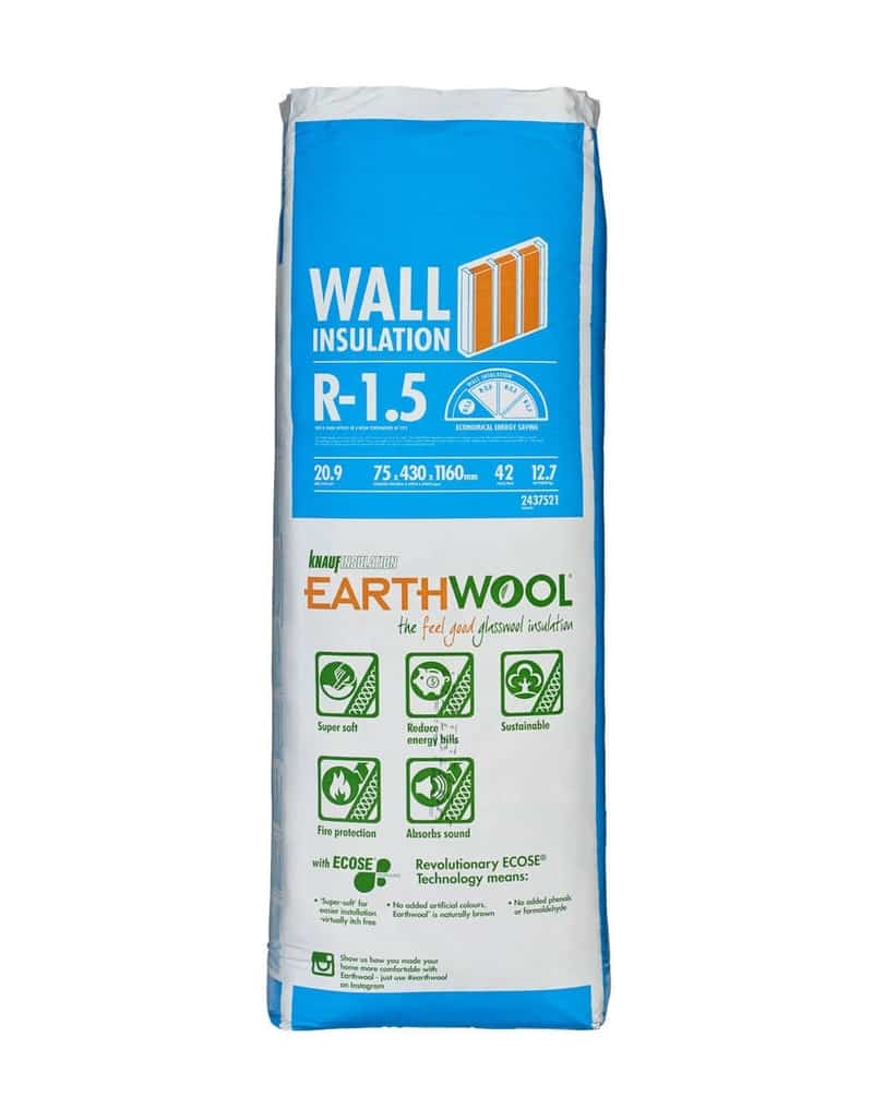 CSR R1.5 Wall & Floor Insulation Batts (1160x430x75mm)-22pcs/Pk