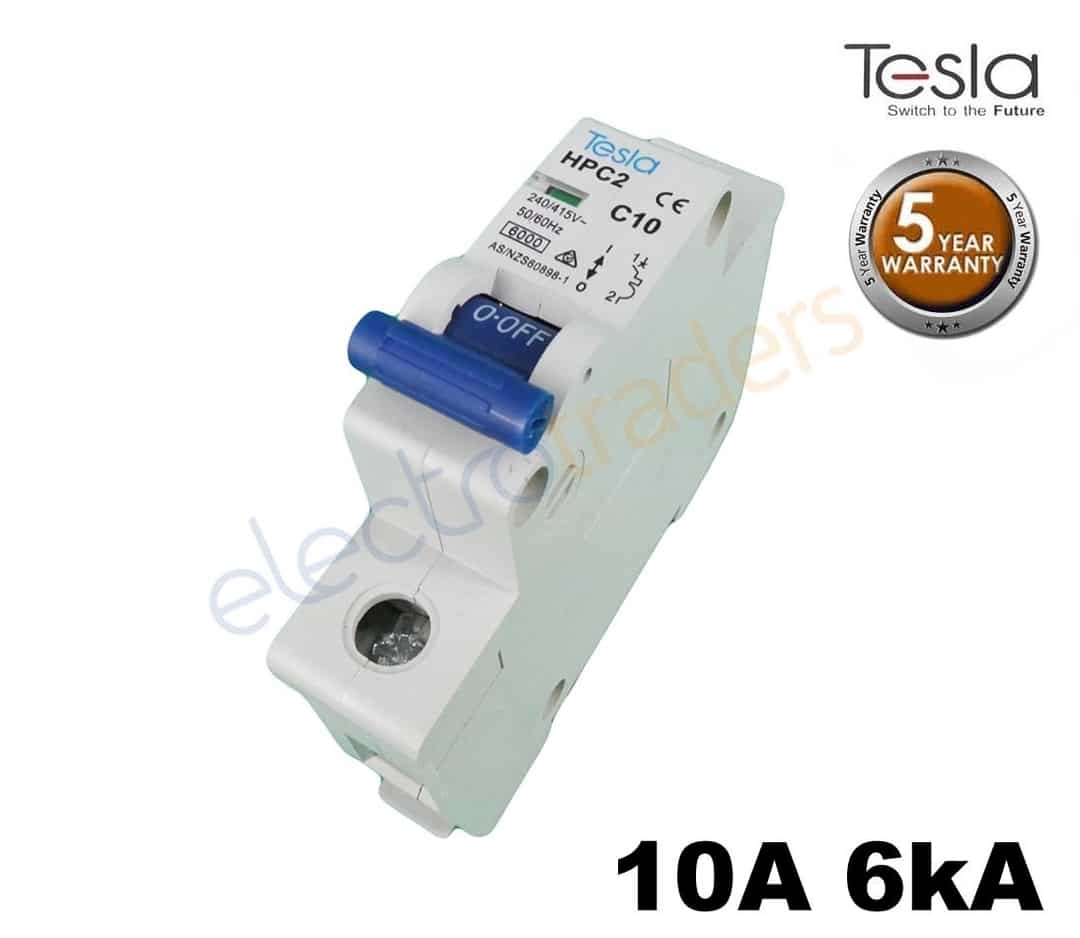 Tesla 1P 6kA 10Amps Circuit Breaker