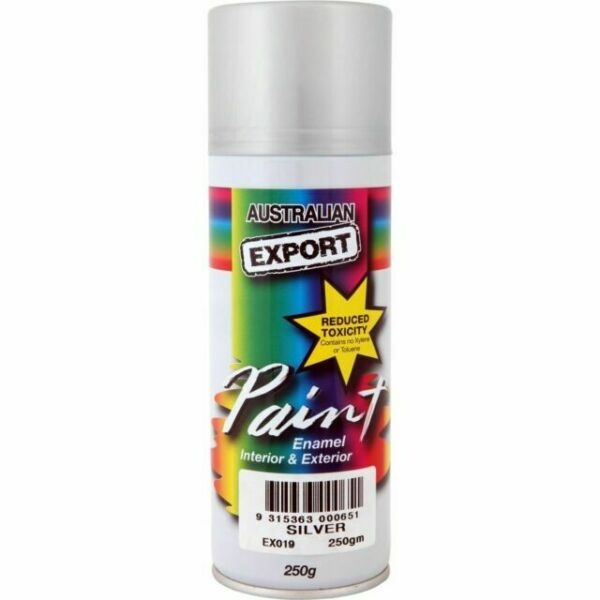 Australian Export Australian Export Enamel Spray Paint - Gloss Silver 250gm