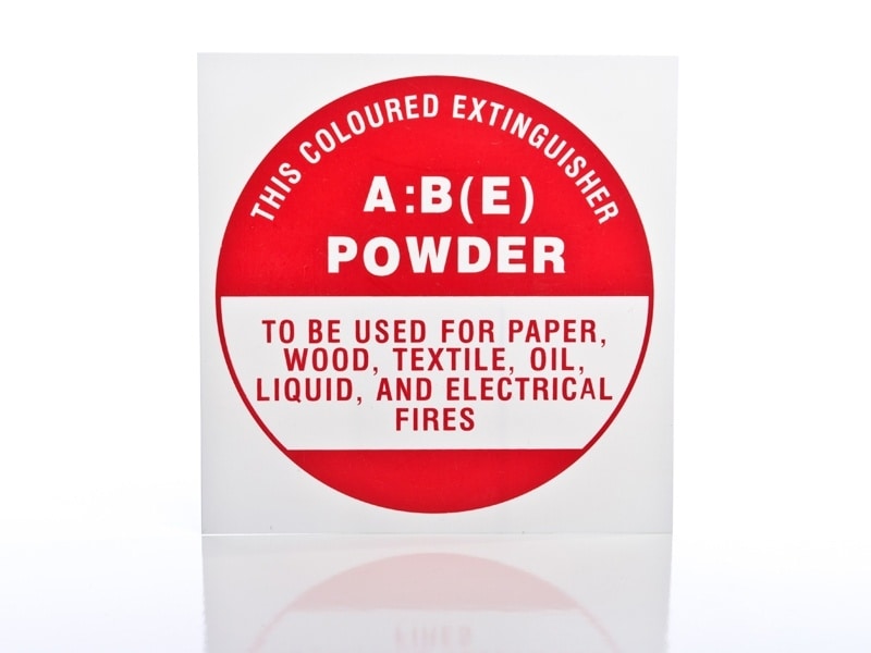Fire Extinguisher Signs - DCP (ABE) Powder