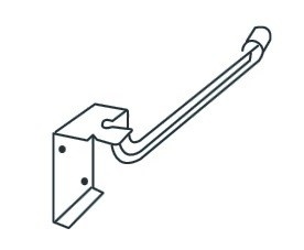 Sheerline Gutter Clips - Zincalume