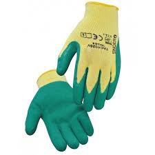 Singer Singer Poly/Cotton Knitted+Latex Gloves Size 9-TAC1025V09