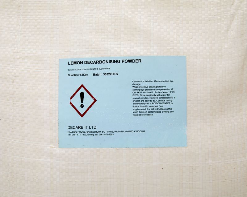 Decarb It Lemon Scented Non-Caustic Decarboniser Powder - 12KG - Makes ...