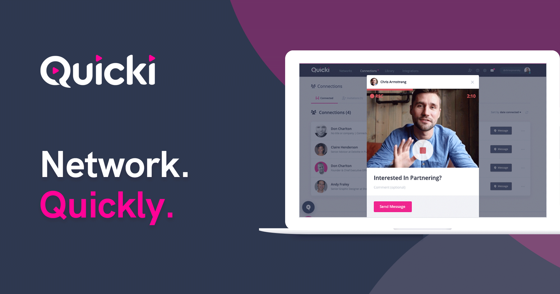 Quicki – The new way to network.
