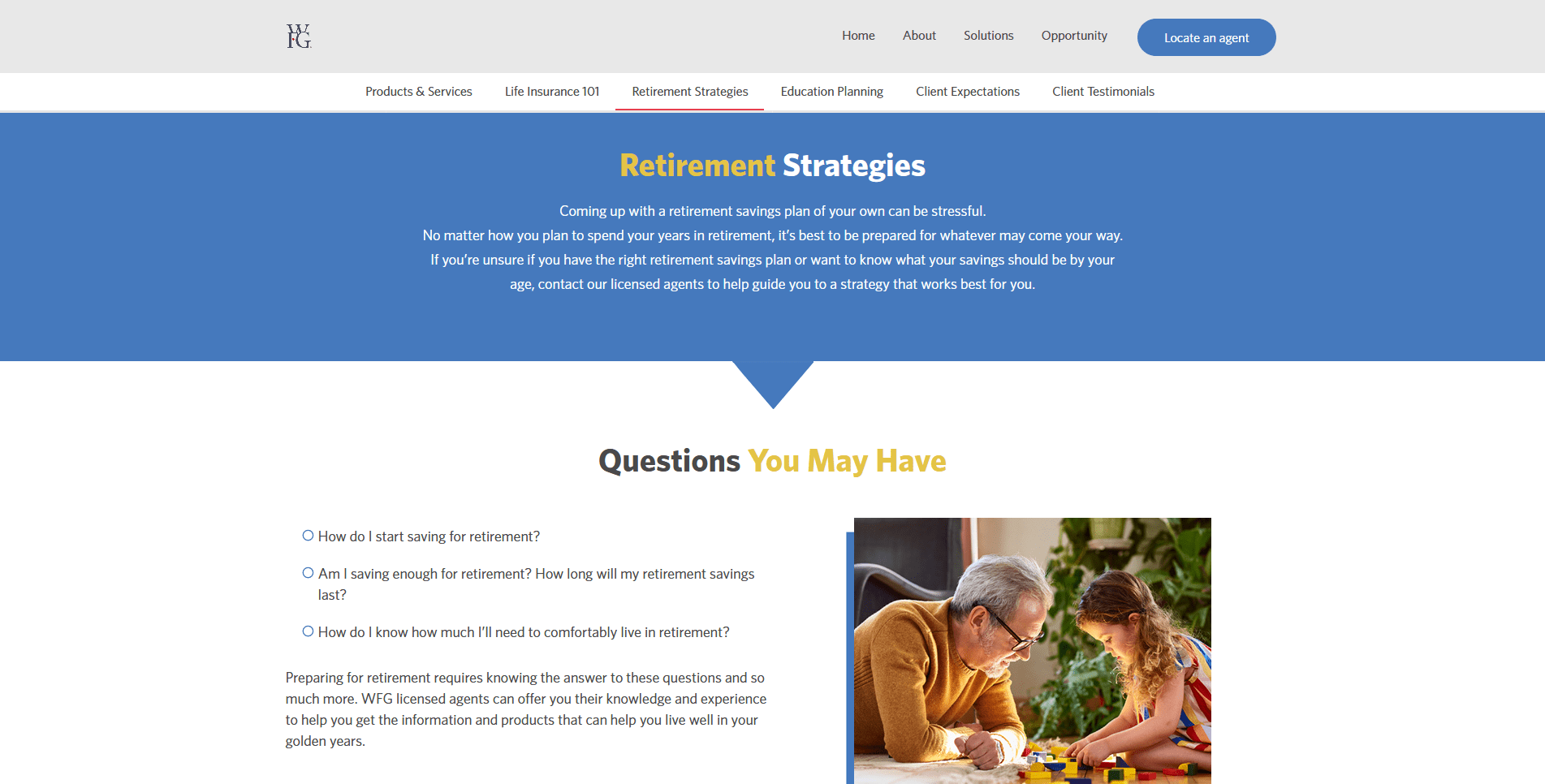 Wfg Independent Agents Offer Retirement Planning