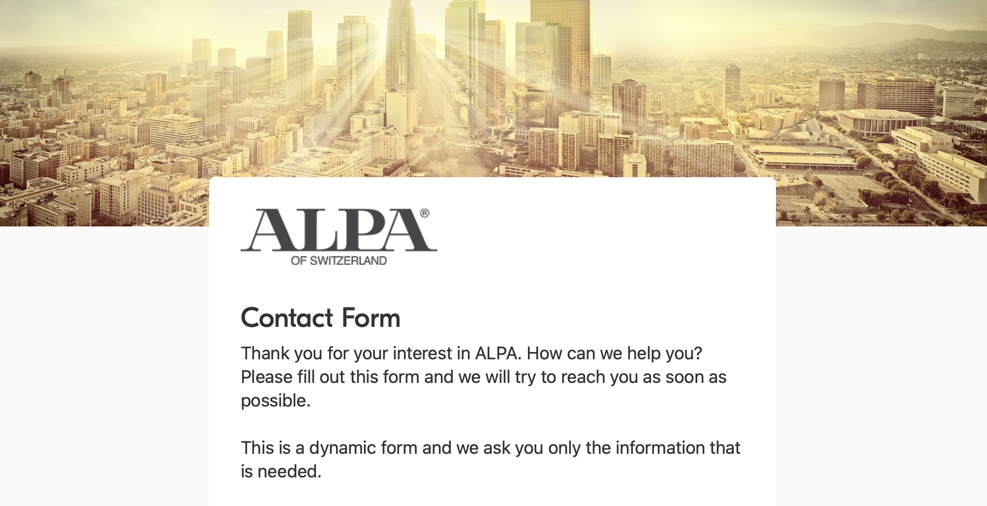 ALPA of Switzerland | The Essence of Photography