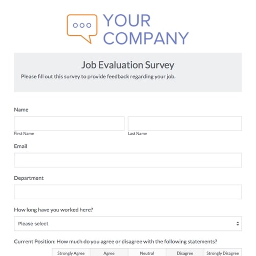 Job Evaluation Form Template | Formstack