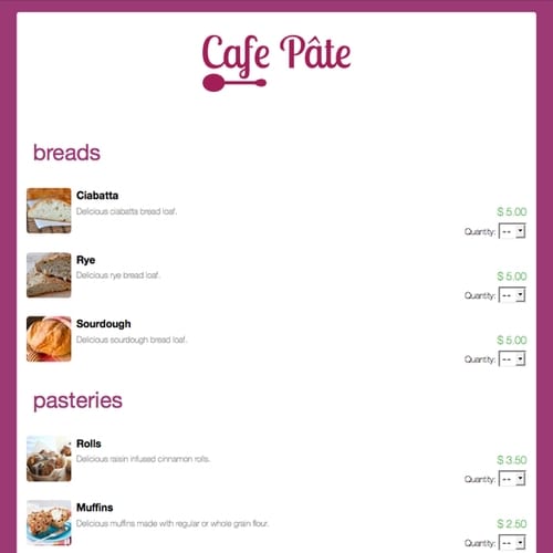 Bakery Order Form Template | Formstack