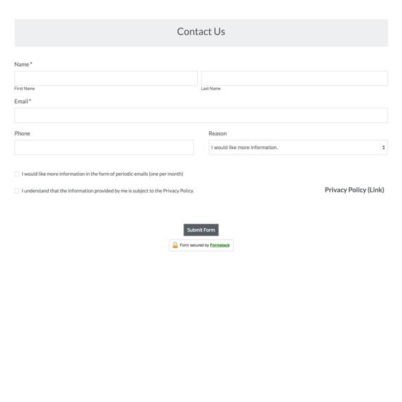 GDPR Compliant Contact Form Template Formstack GDPR Compliant Contact Form Template Formstack