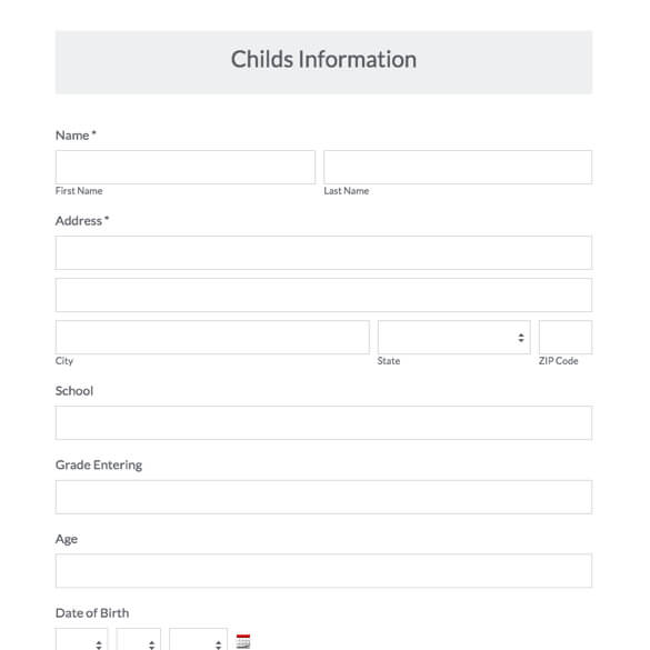 Summer Camp Registration Form Template Formstack