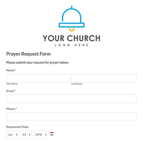Prayer Request Form Template | Formstack