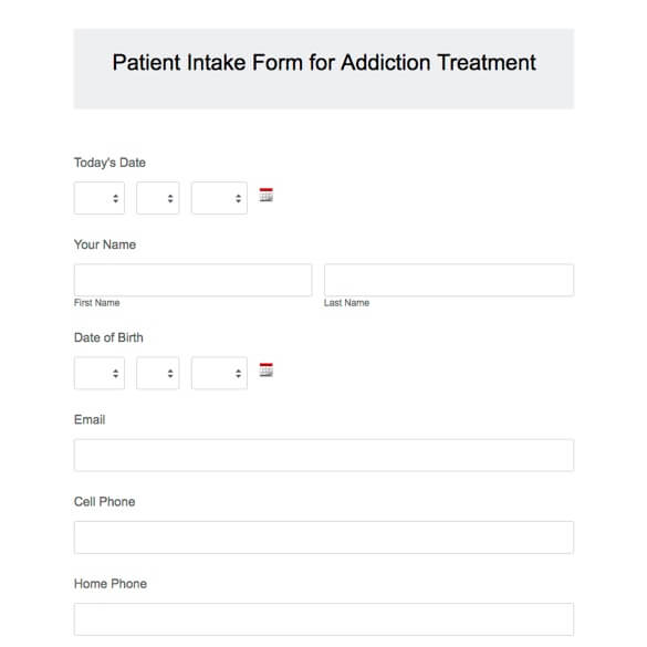 New Patient Intake Form Template | Formstack