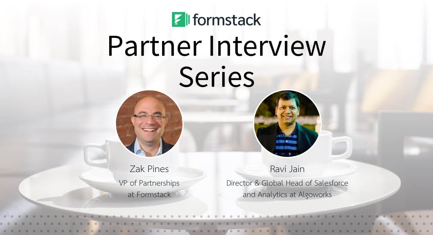 Partner Interview Series: Ravi Jain of Algoworks · Formstack Blog