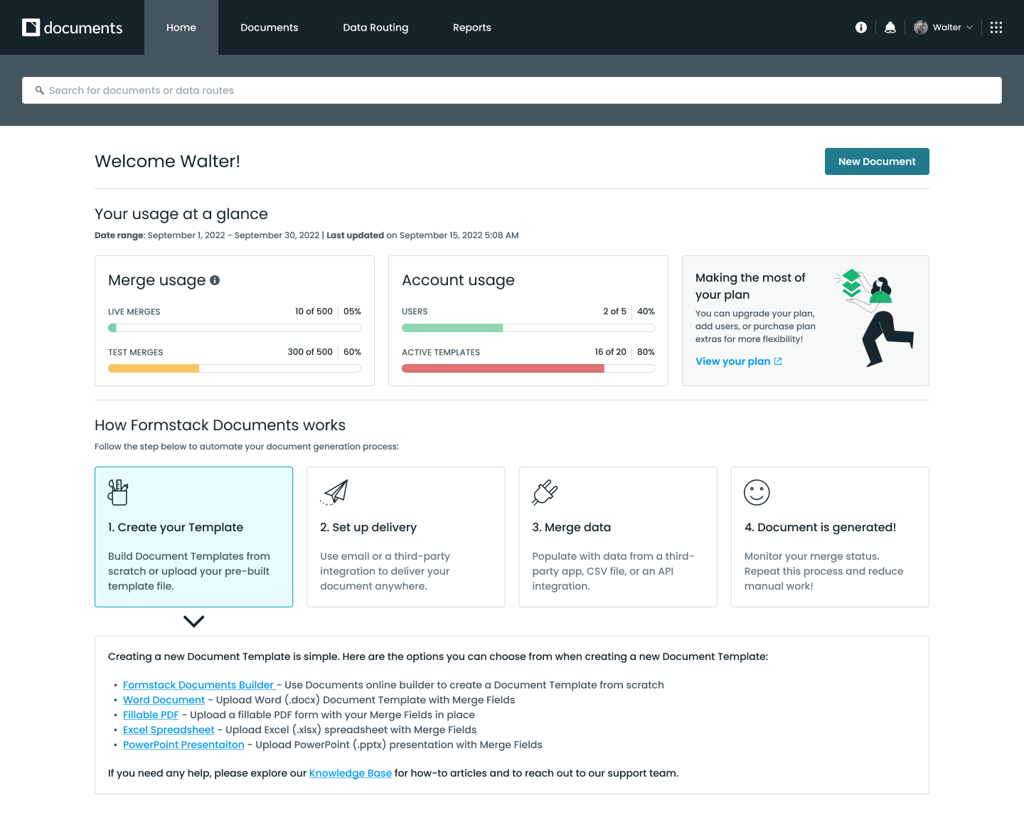 Your Feedback in Action: New Formstack Documents Homepage | Formstack Blog