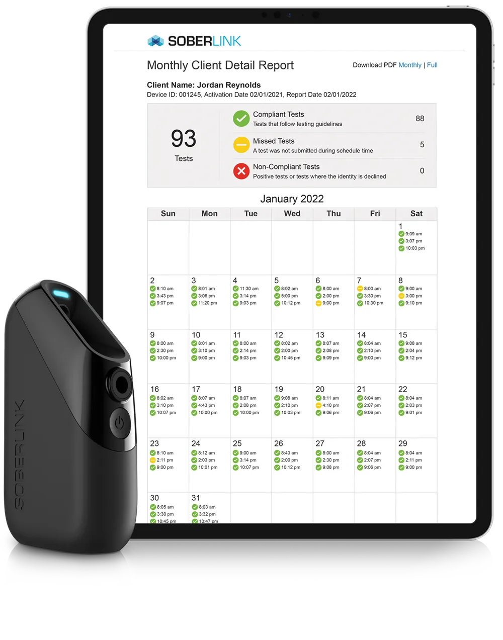 Soberlink Connect | Portable & Wireless Alcohol Monitor