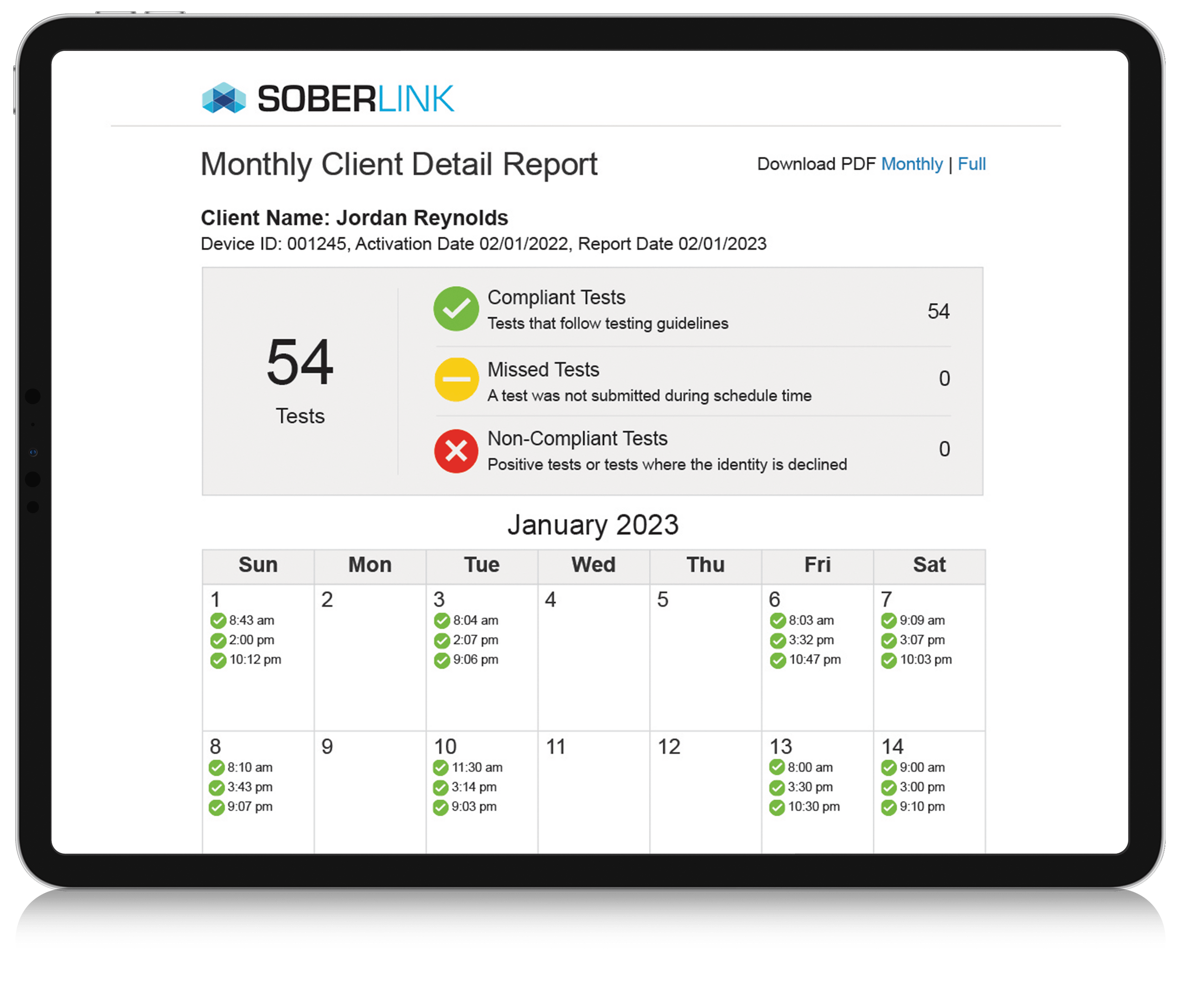 Parenting Time Alcohol Monitoring Program Level 1 | Soberlink