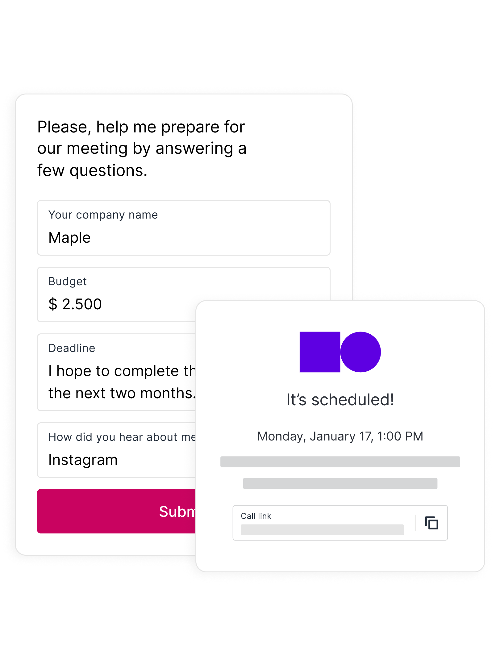 Online Freelancer Appointment Scheduler | Moxie™