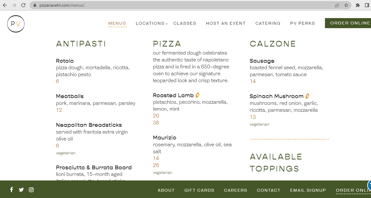 Top Restaurant Menu Examples | Restolabs