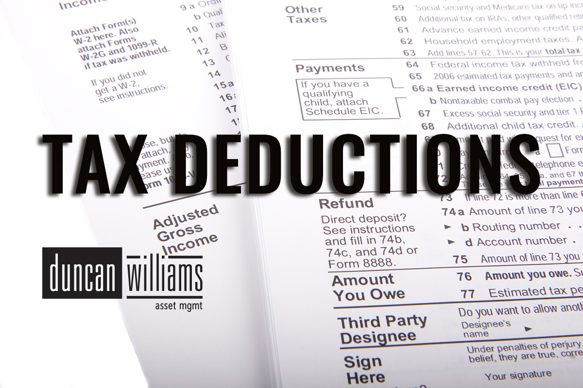 Maximizing Deductions | Blog | Duncan Williams Asset Mgmt